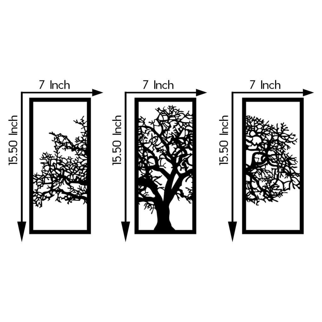 Tree Wall Decor 3 Panels - STAGUM